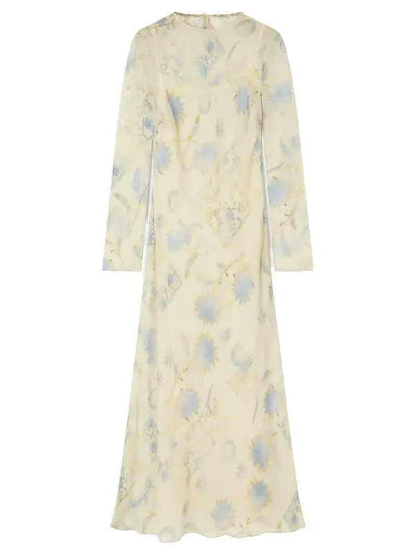 SIR. Cecile Floral-print Georgette Maxi Dress - Neutrals