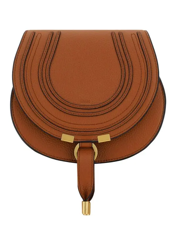 Chloé Small Marcie Leather Shoulder Bag - Brown