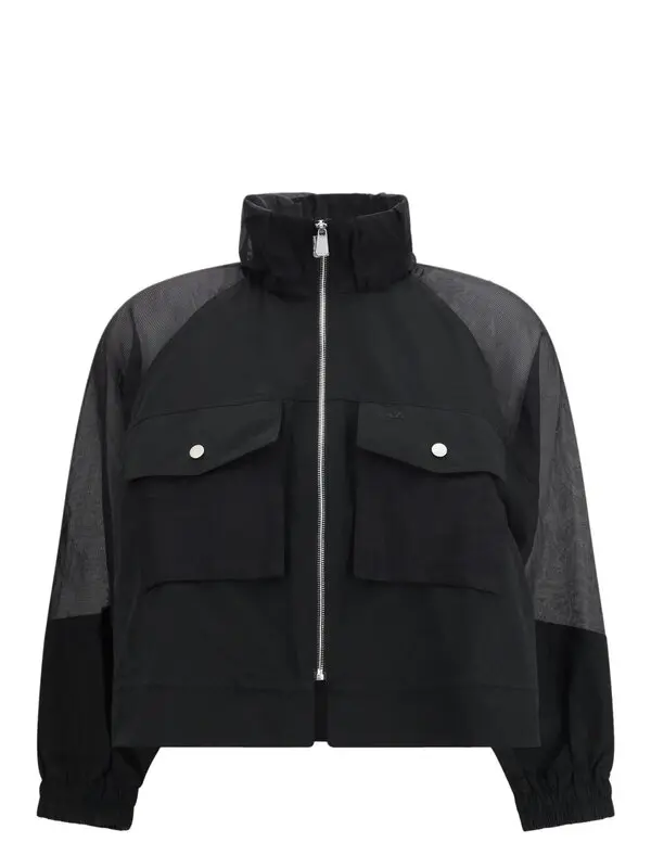 Pinko Beth Jacket With Transparent Inserts - Black