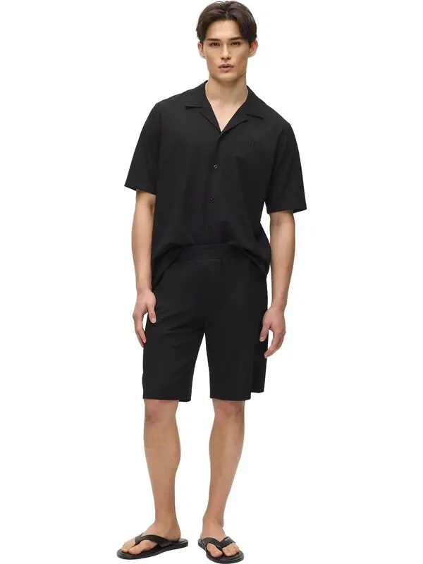 Karl Lagerfeld Monogram Textured Shorts - Black