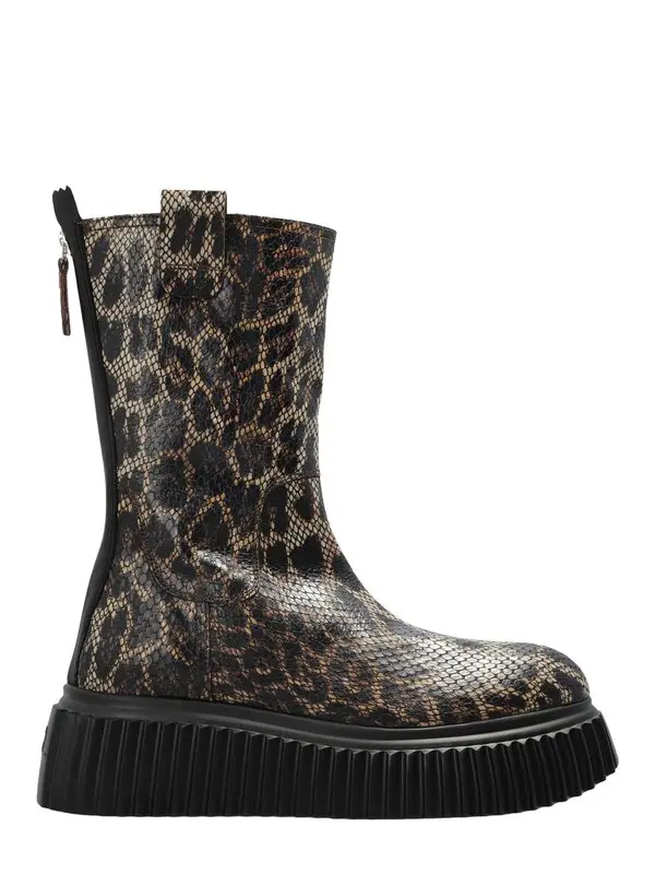 Agl Milagros Platform Ankle Boots - Brown