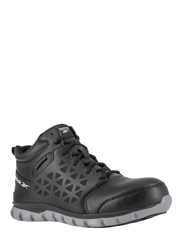REEBOK Sublite Cushion Athletic Composite Toe Work Boots - Black