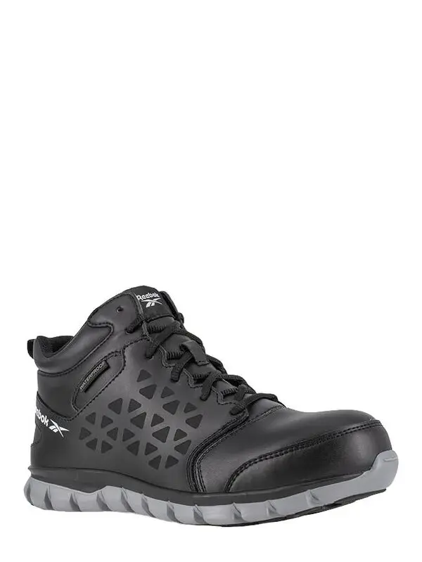 REEBOK Sublite Cushion Athletic Composite Toe Work Boots - Black