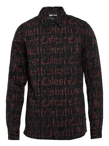 Just Cavalli Shirt Size Cotton, Viscose - Black