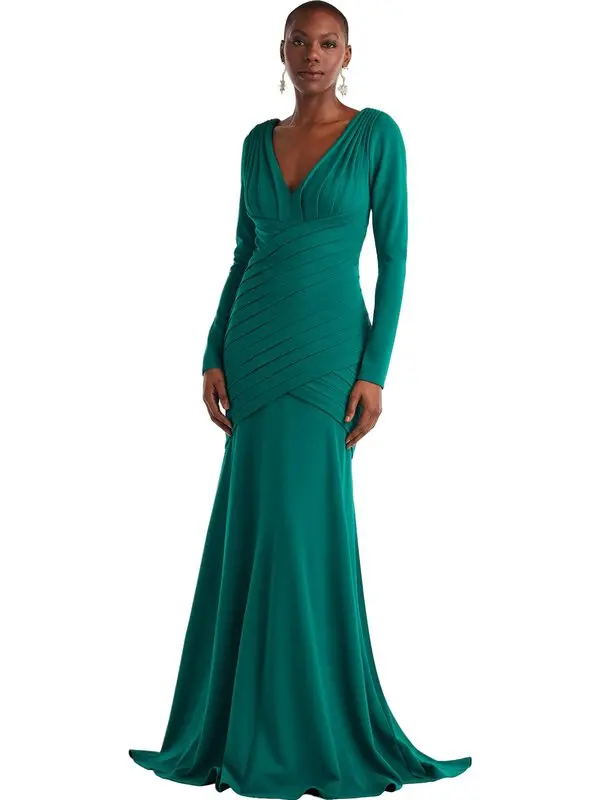 Tadashi Shoji Keris Gown - Emerald