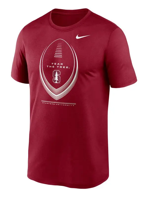 Nike Stanford Primetime Football Icon Legend Dri-fit College T-shirt - Red
