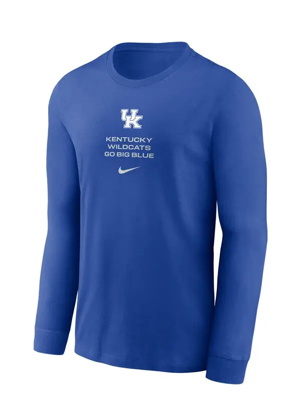 Nike Kentucky Wildcats Dri-fit Long Sleeve T-shirt - Blue