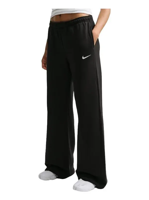 Nike Studio Fleece Medium Weight Wide-leg Pants - Black