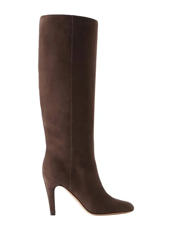 FERRAGAMO Nylu 95 Nubuck Knee-high Boots - Brown