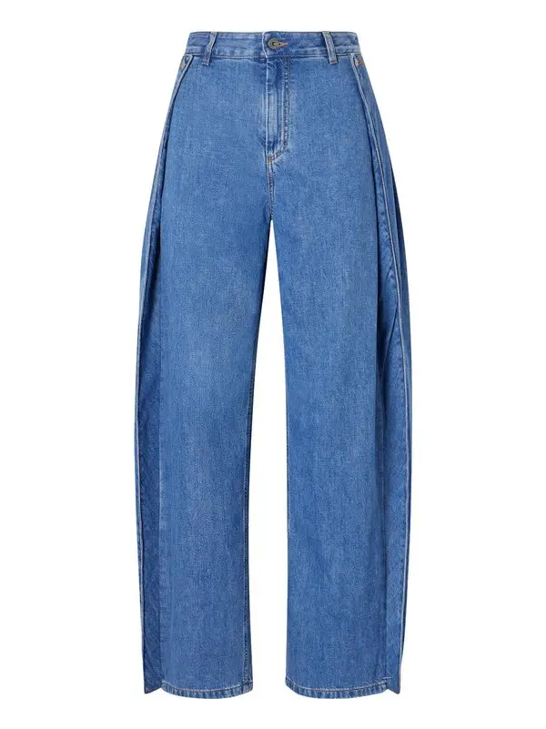 Loewe Draped Wide-leg Jeans - Blue