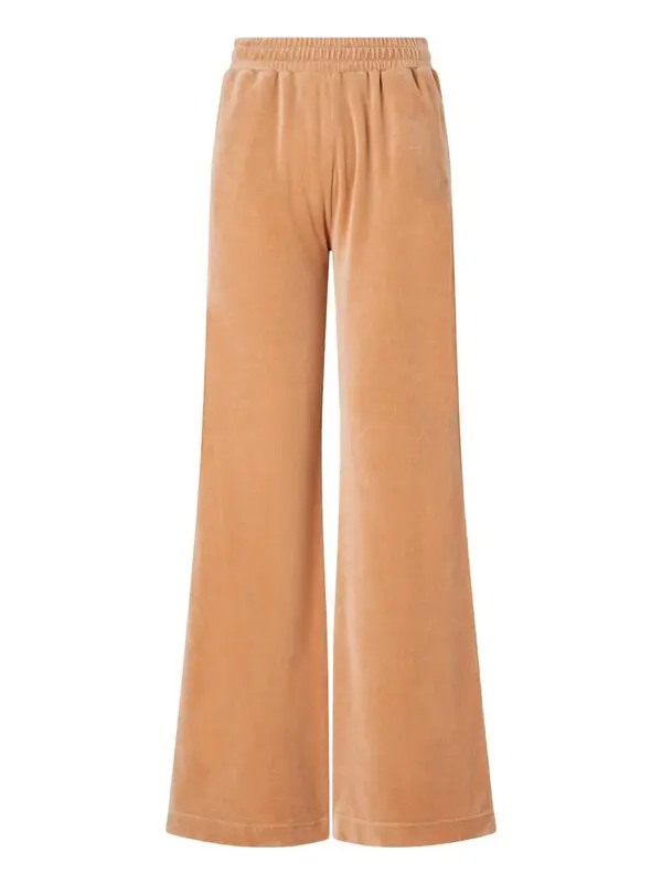 Chloé Wide-leg Velvet Pants - Brown