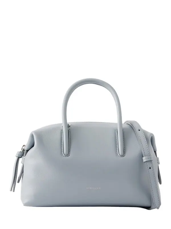 DEMELLIER The Stockholm Small Full-grain Leather Shoulder Bag - Blue
