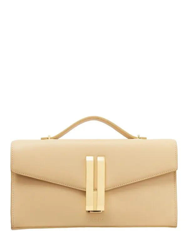 DEMELLIER The Vancouver Leather Clutch - Neutrals