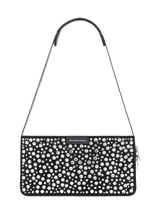 Alexander Wang Embellished Pochette Bag - Black