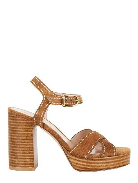 STUART WEITZMAN Park Platform 85 Sandal - Doe