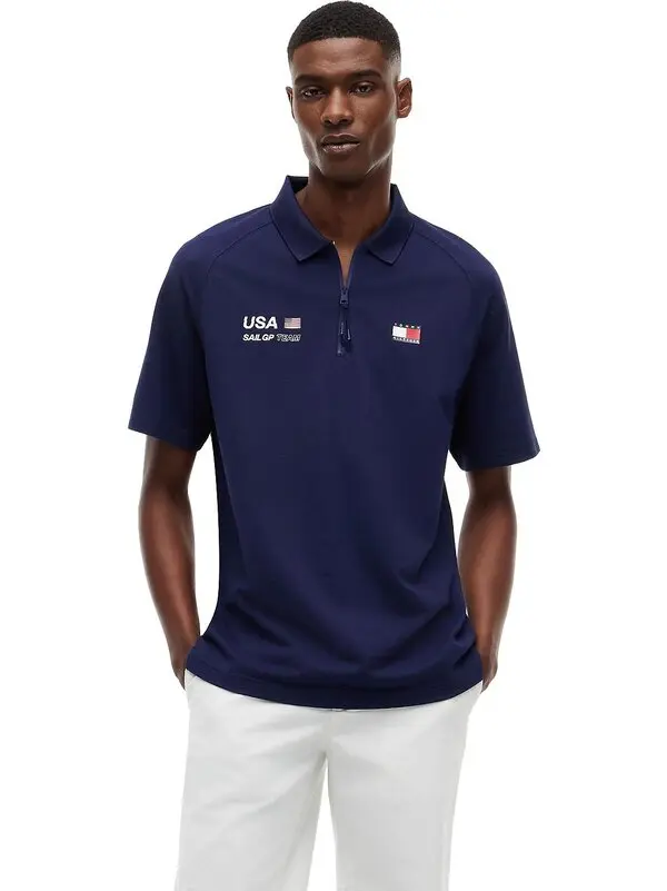 Tommy Hilfiger Tommy X Us Sailgp Team Tech Polo - Navy