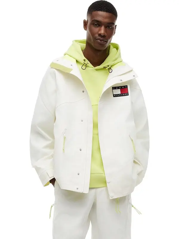 Tommy Hilfiger X U.s. Sailgp Team Windbreaker Jacket - Ecru