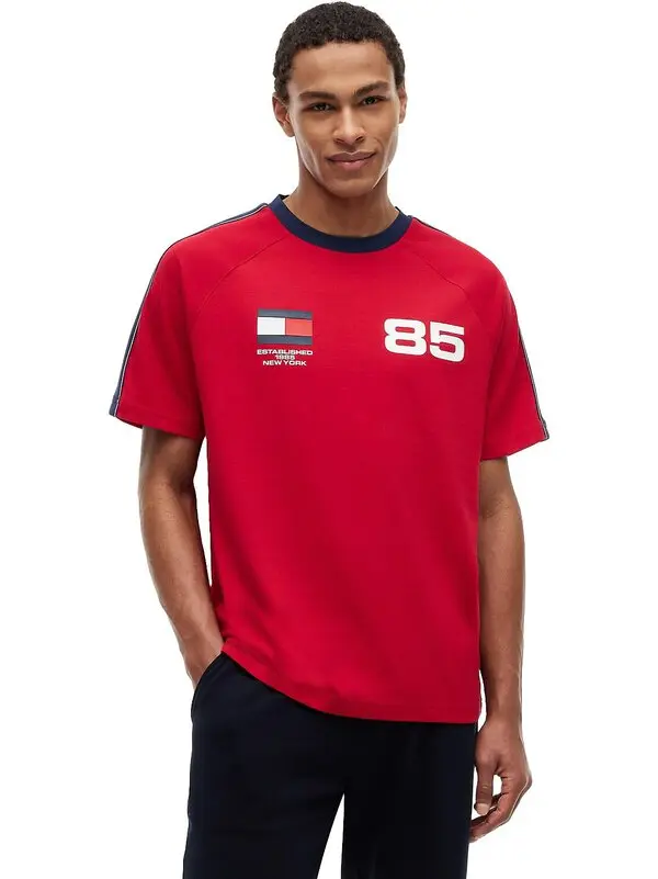 Tommy Hilfiger Relaxed Fit Retro Soccer T-shirt - Medium Red