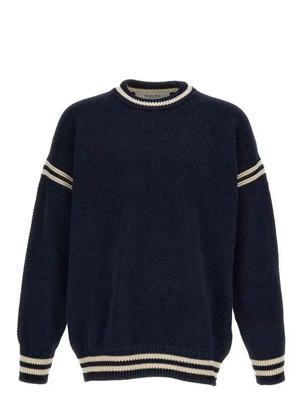 GOLDEN GOOSE Reynard Crew-neck Sweater - Blu
