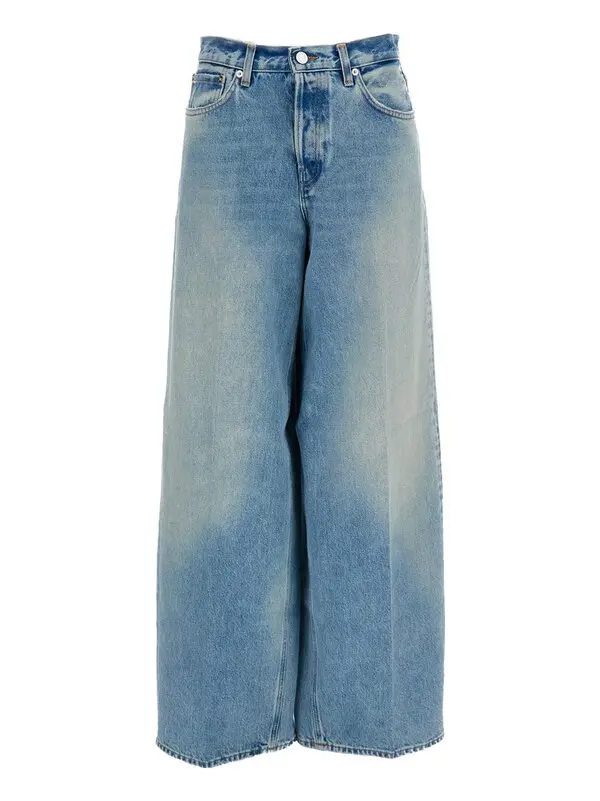 HAIKURE Bethany Pollock Wide Leg Jeans - Azzurro