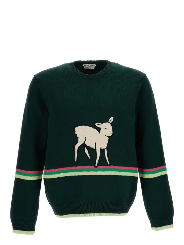 JW Anderson Knit Cotton Sweater - Verde