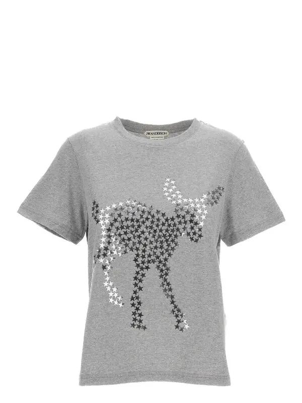 JW Anderson Animal Stars T-shirt - Grey