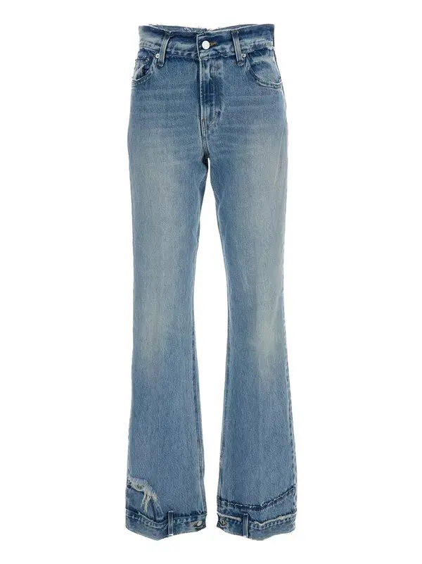 HAIKURE Flora Cut Jeans - Azzurro
