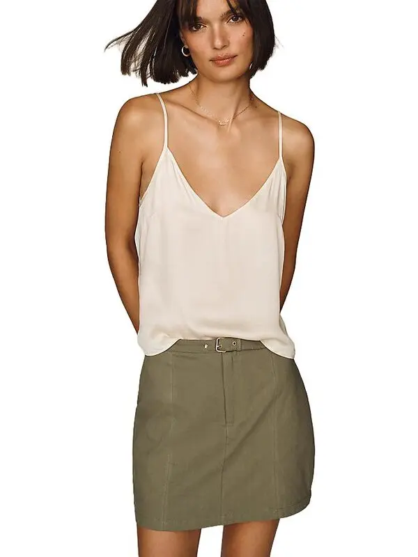 BISHOP + YOUNG Belted Mini Skirt - Moss