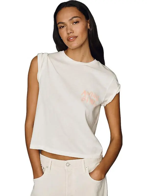 ANINE BING Shelley Surfer T-shirt - Ecru