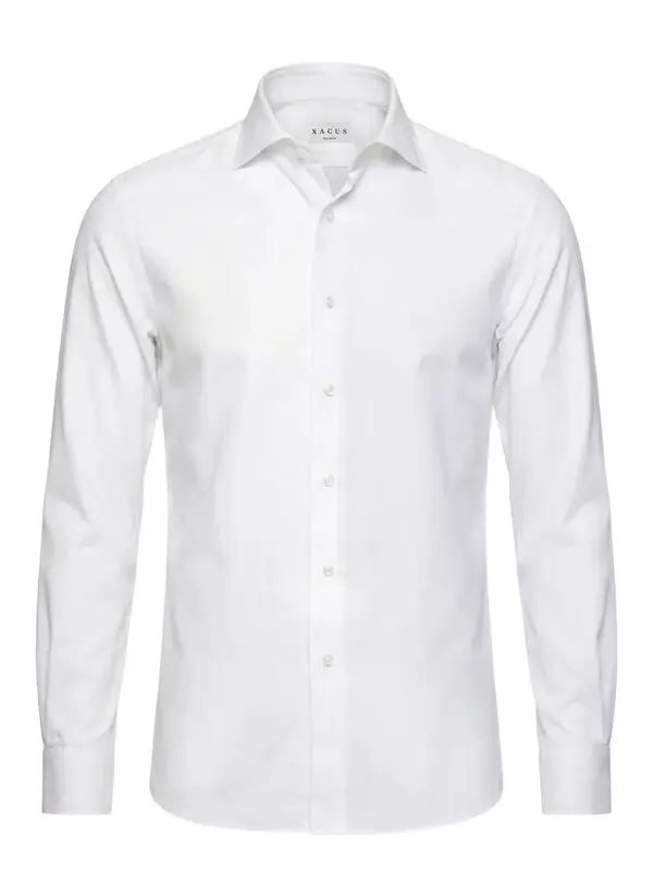 XACUS Long-sleeved Button-down Shirt - White
