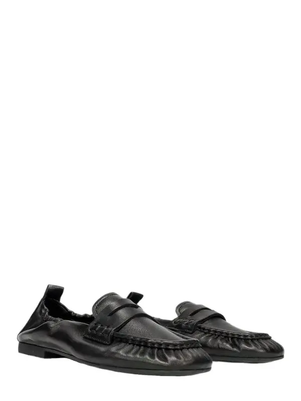 SUMMERY COPENHAGEN Leather Mask Loafers - Black