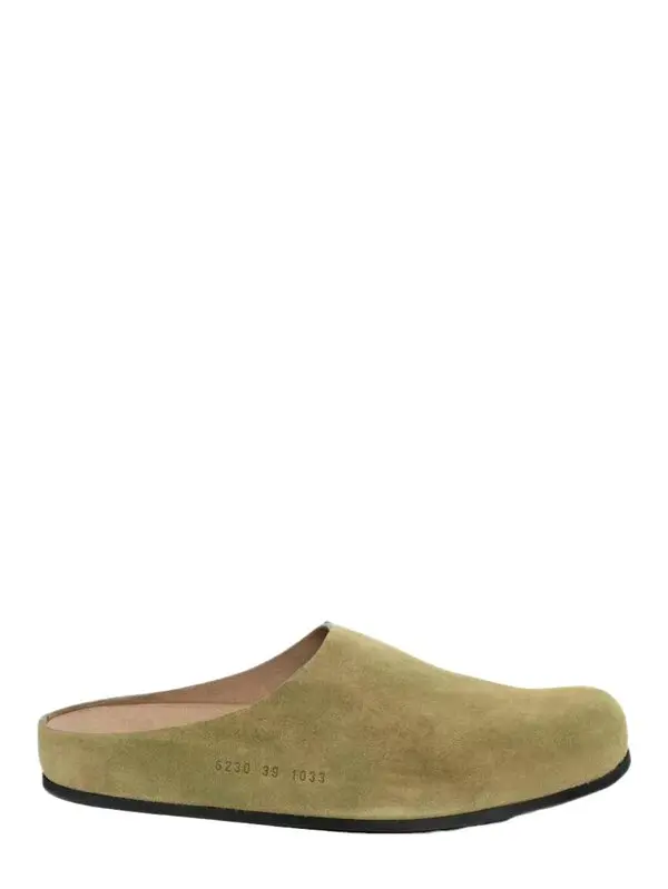 COMMON PROJECTS Suede Slip-on Mules - Green