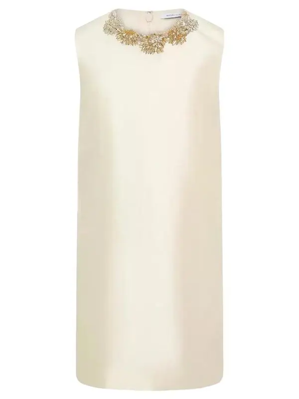 Rachel Gilbert Ludovica Embellished Mini Dress - Neutrals