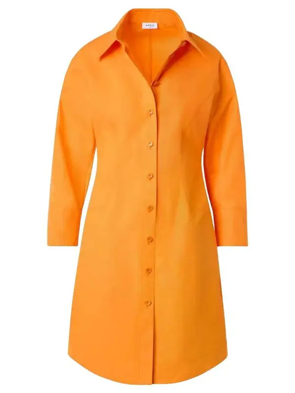 Akris Cotton Shirt Dress - Orange