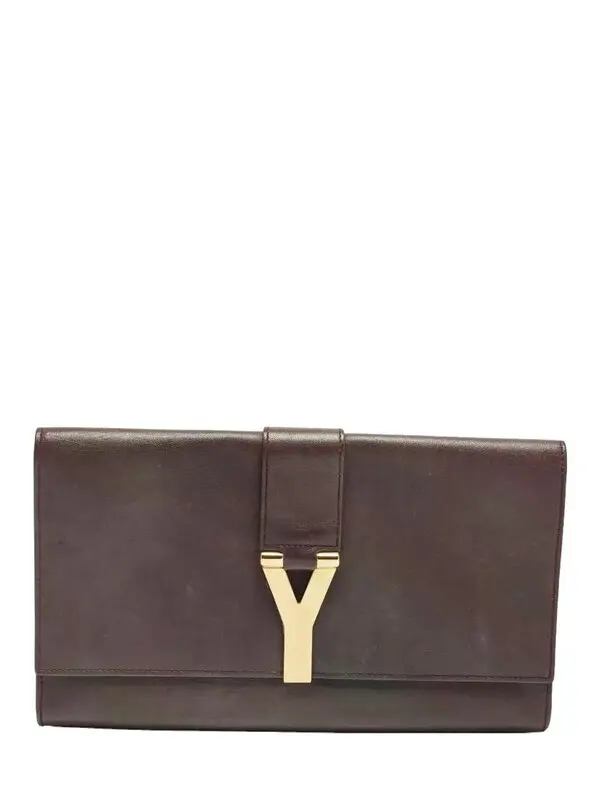 Saint Laurent Ligne Y Clutch Bag - Red