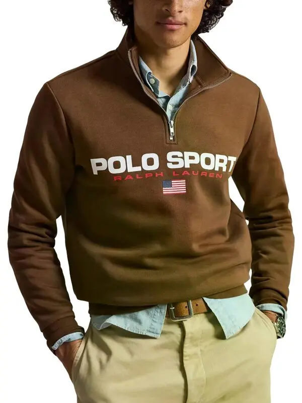 Polo Ralph Lauren Polo Sport Quarter-zip Sweatshirt - Brown
