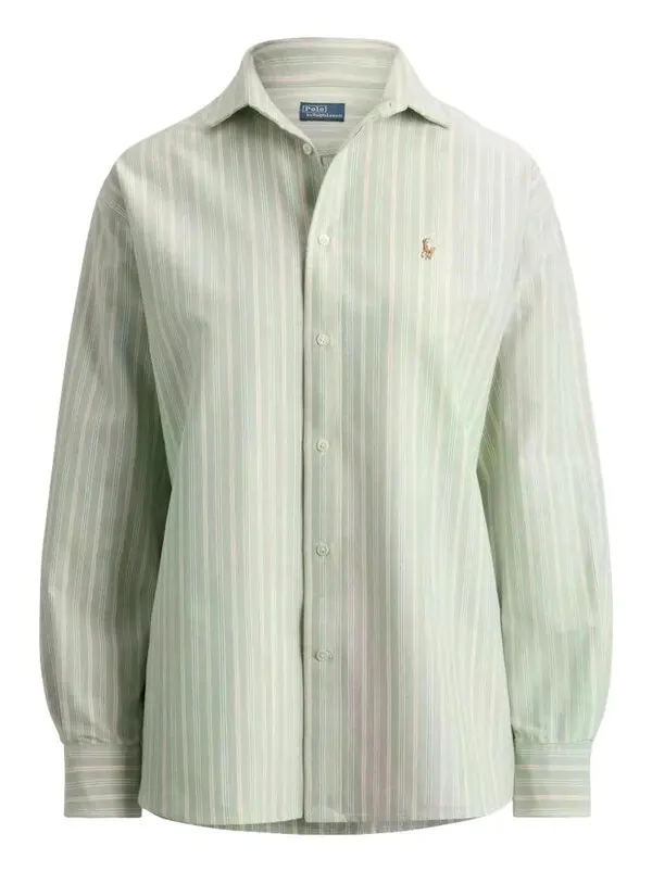 Polo Ralph Lauren Striped Long Sleeve Shirt - Green