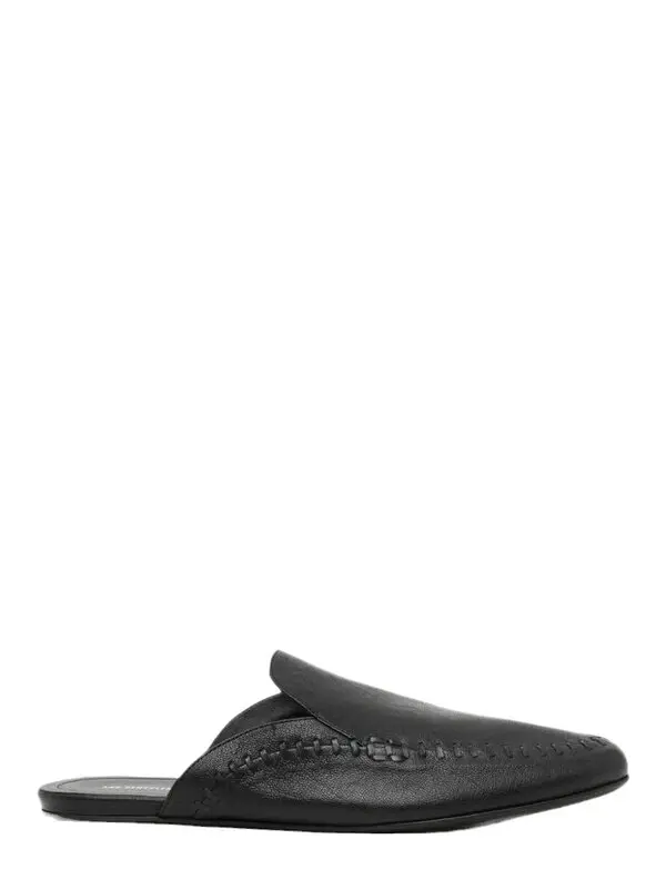 ANN DEMEULEMEESTER Whipstitch-trim Loafers - Black
