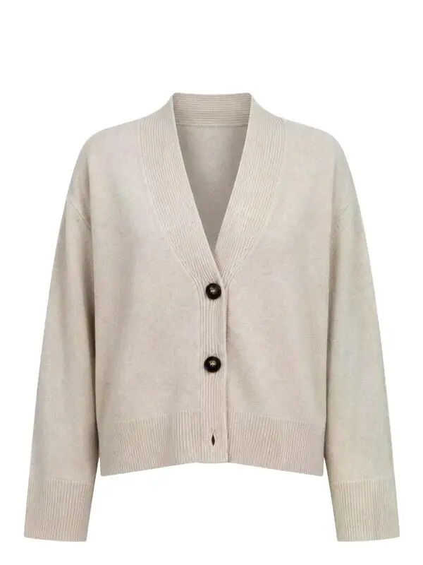 ARLO MOTT Wooster V-neck Cardigan - Neutrals