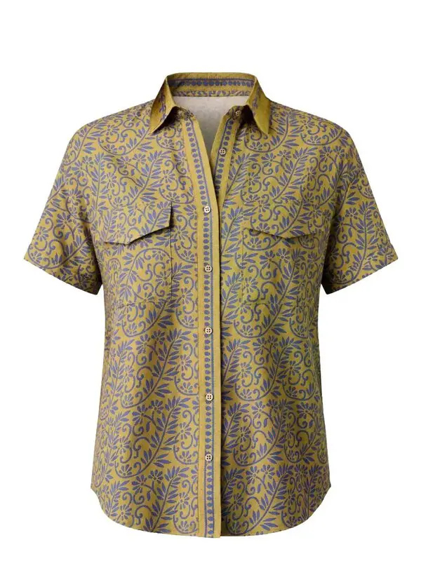 BOTEH Verve Floral Print Shirt - Yellow