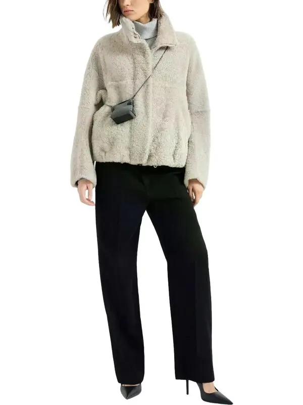 Brunello Cucinelli Shearling Jacket - Grey