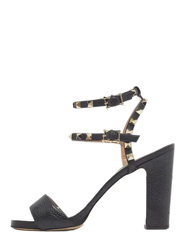 Valentino Garavani Rockstud Ankle Strap Sandals - Black