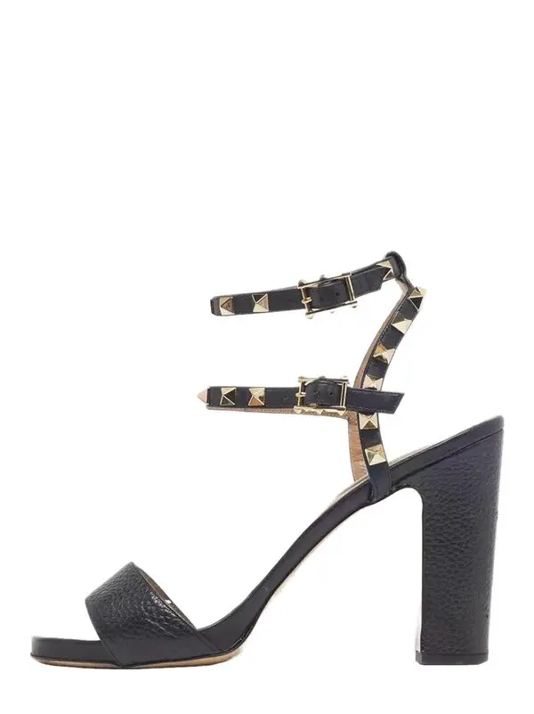 Valentino Garavani Rockstud Ankle Strap Sandals - Black