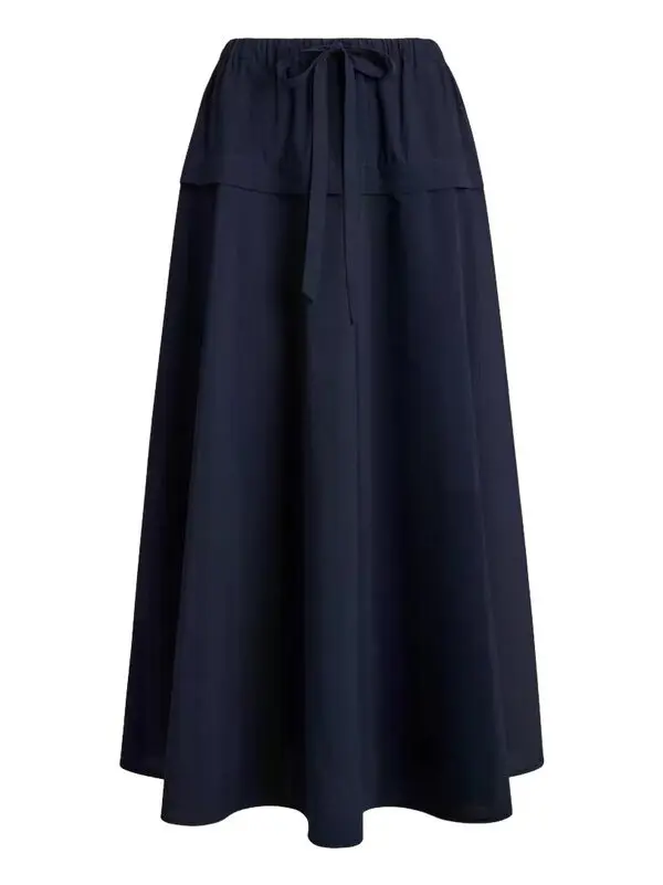 Polo Ralph Lauren Cotton Midi Skirt - Blue