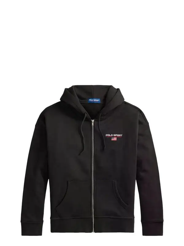 Polo Ralph Lauren Polo Sport Logo-embroidered Hoodie - Black