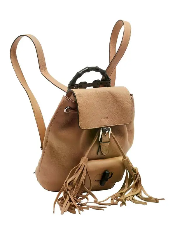 Gucci Bamboo Backpack - Neutrals