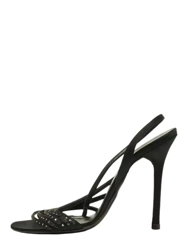 Valentino Garavani Embellished Slingback Sandals - Black