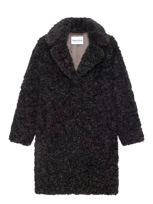 STAND STUDIO Camille Cocoon Coat - Grey