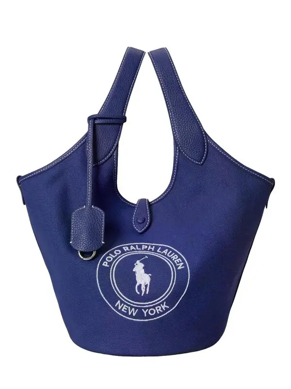 Polo Ralph Lauren Embroidered Logo Tote - Blue
