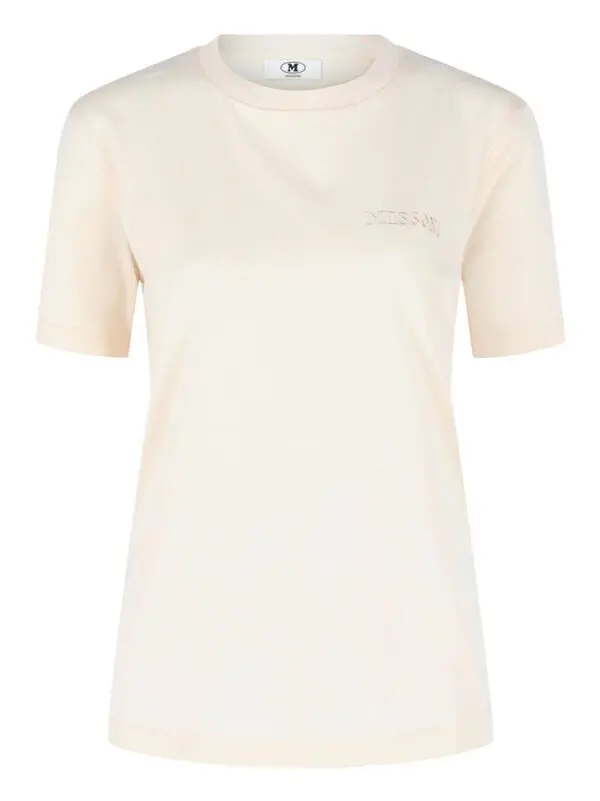 Missoni Embroidered Logo T-shirt - Bone